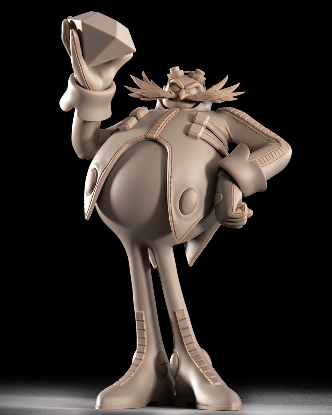 Dr Eggman Sculpture - STL Model for Resin Printer Figure 3D Printing ...