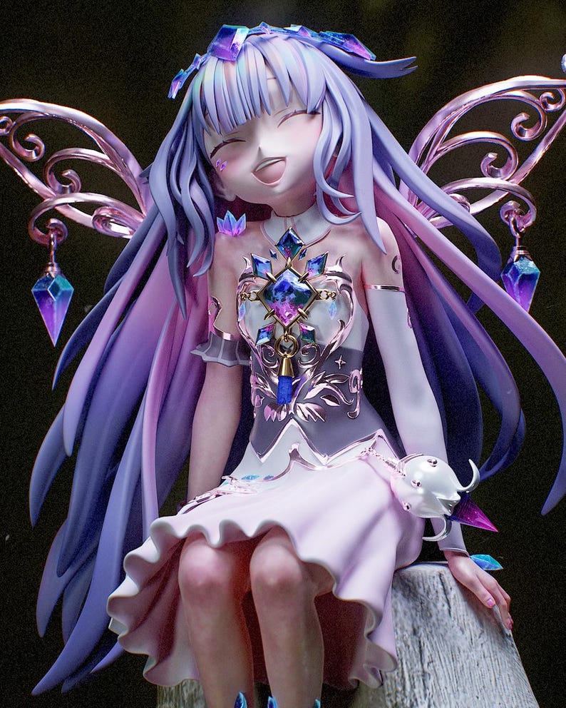 Koseki Bijou From Hololive - STL Model for Resin Printer Figure 3D ...