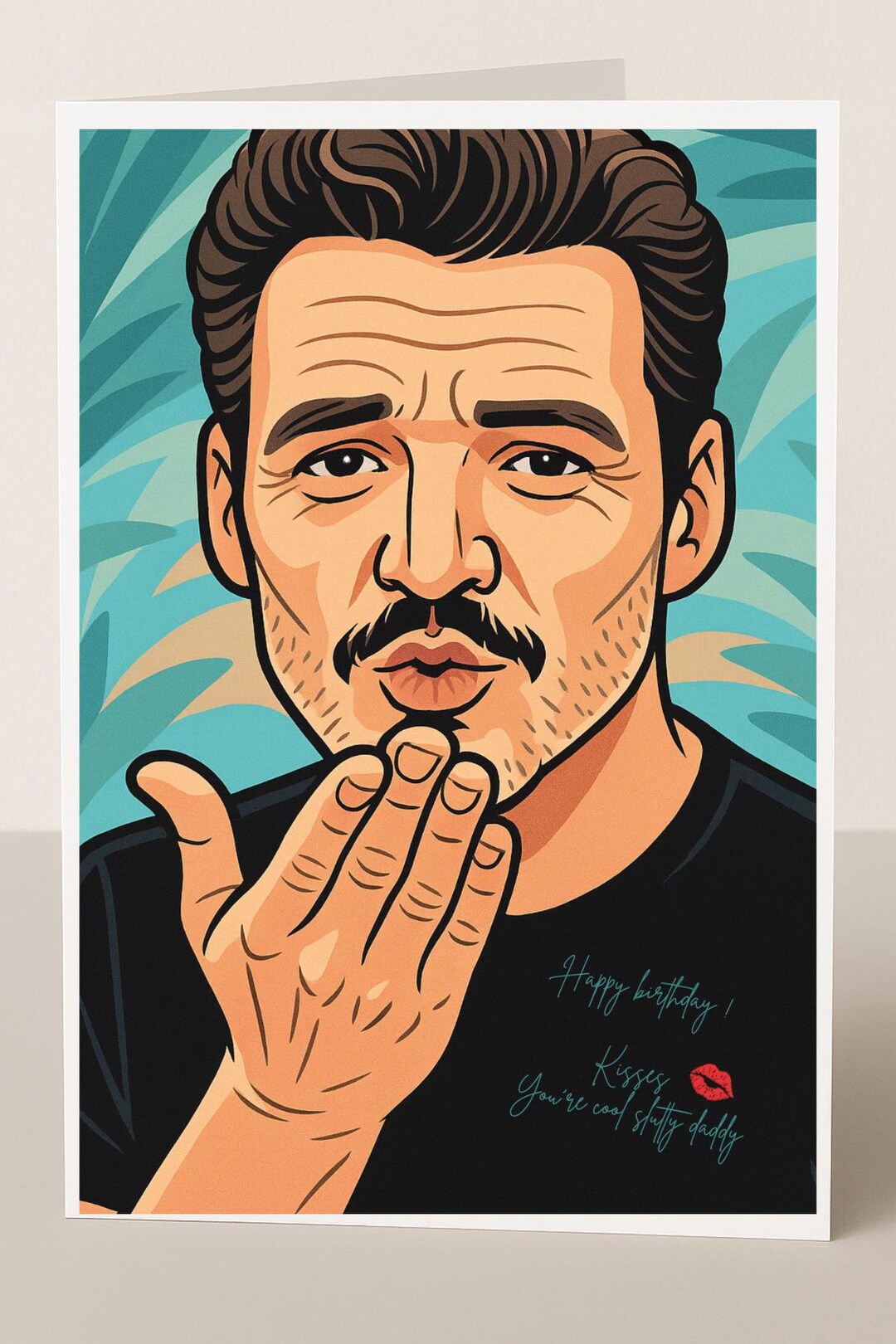 Birthday Card Design Pedro Pascal - Etsy