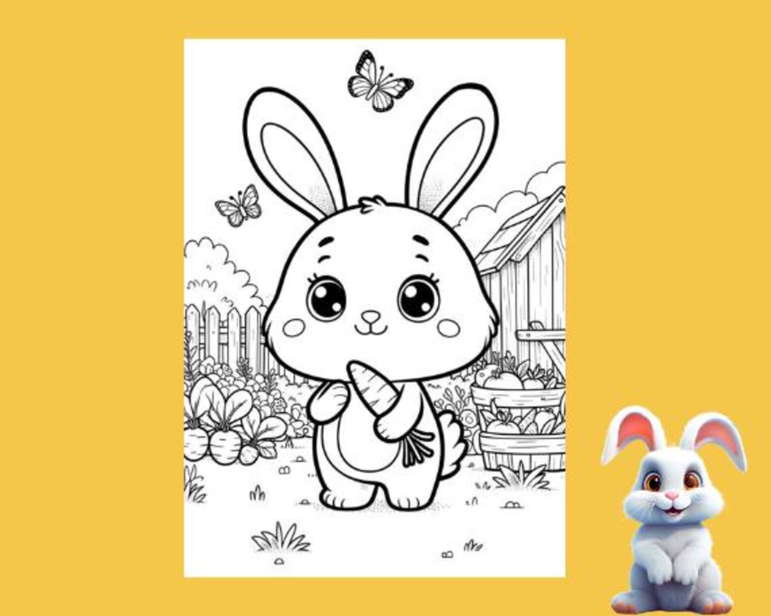 Farm Animal Coloring Pages: Kids Activity, Preschool Printable (PDF ...