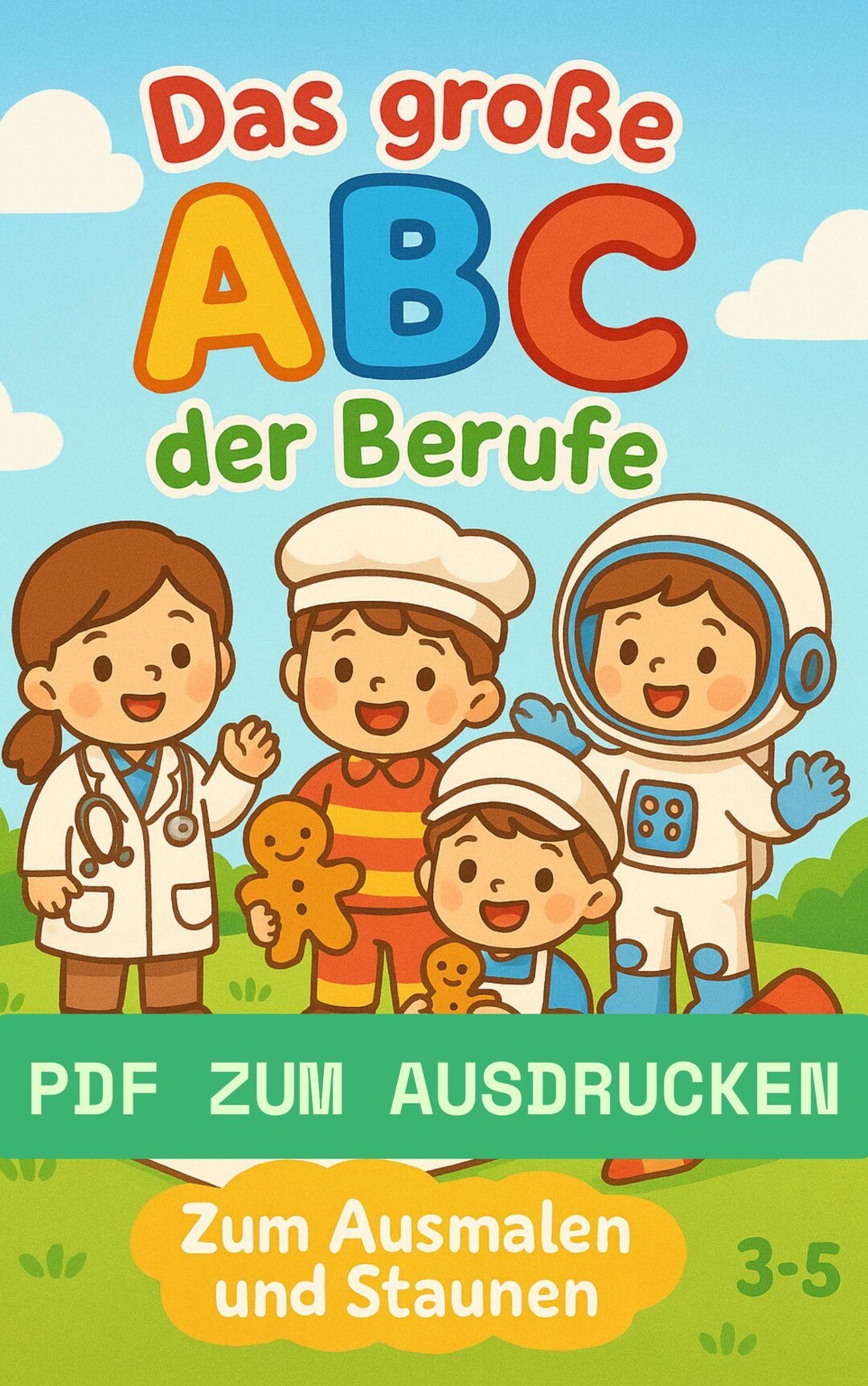 ABC of Professions – Printable Coloring Book (PDF) | 26 Letters ...
