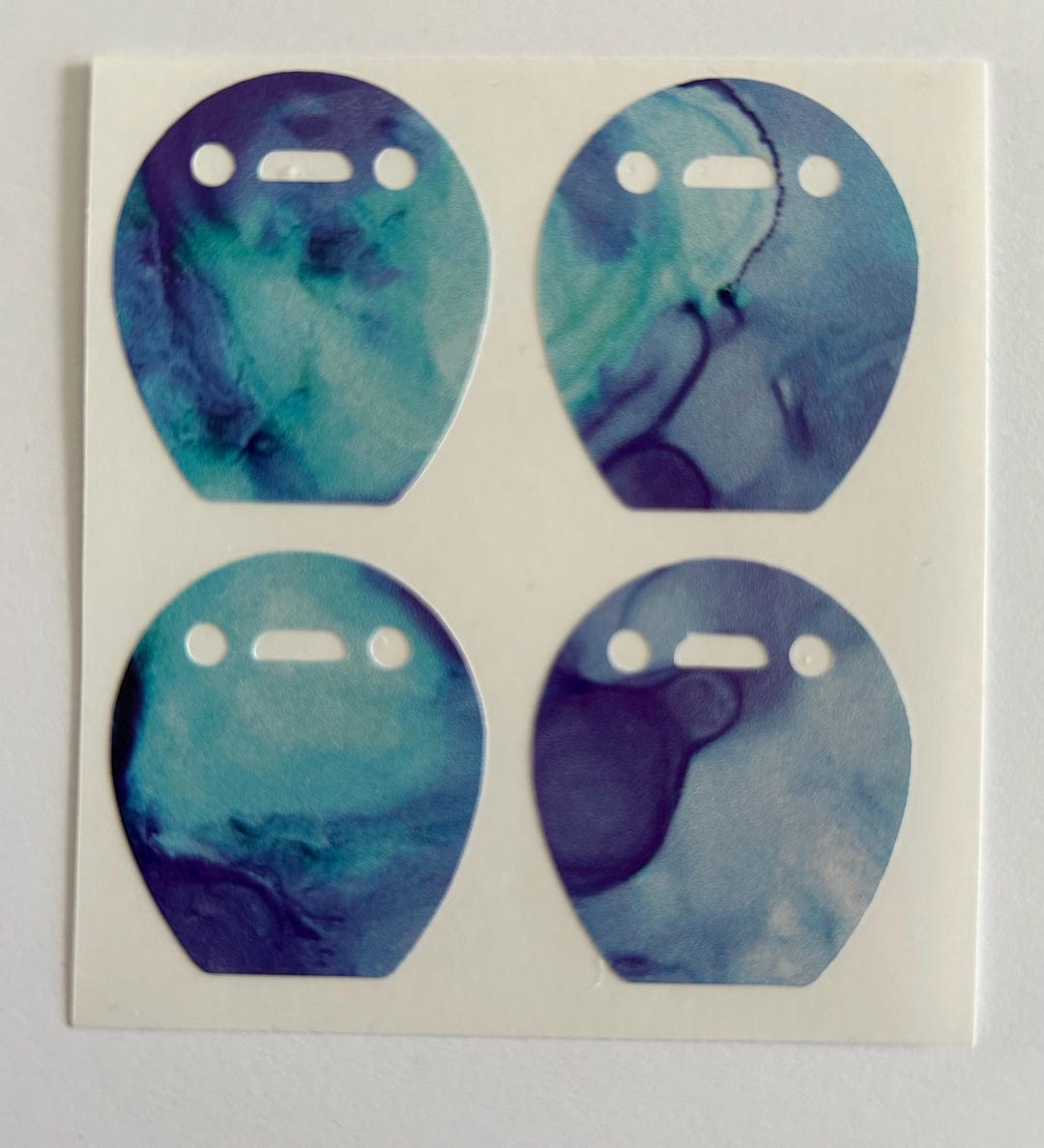 Kanso 2 Cochlear Processor Skins Set of 4 Blue Watercolor - Etsy