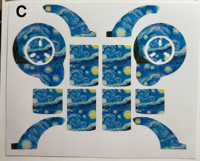 Nucleus 8 Cochlear Processor Stickers- Left and Right Side - Van Gogh ...