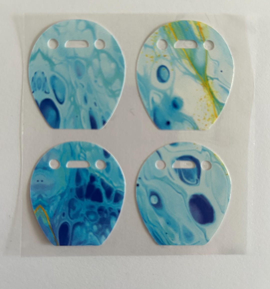 Kanso 2 Cochlear Processor Skins- Set of 4- Blue Marble - Etsy