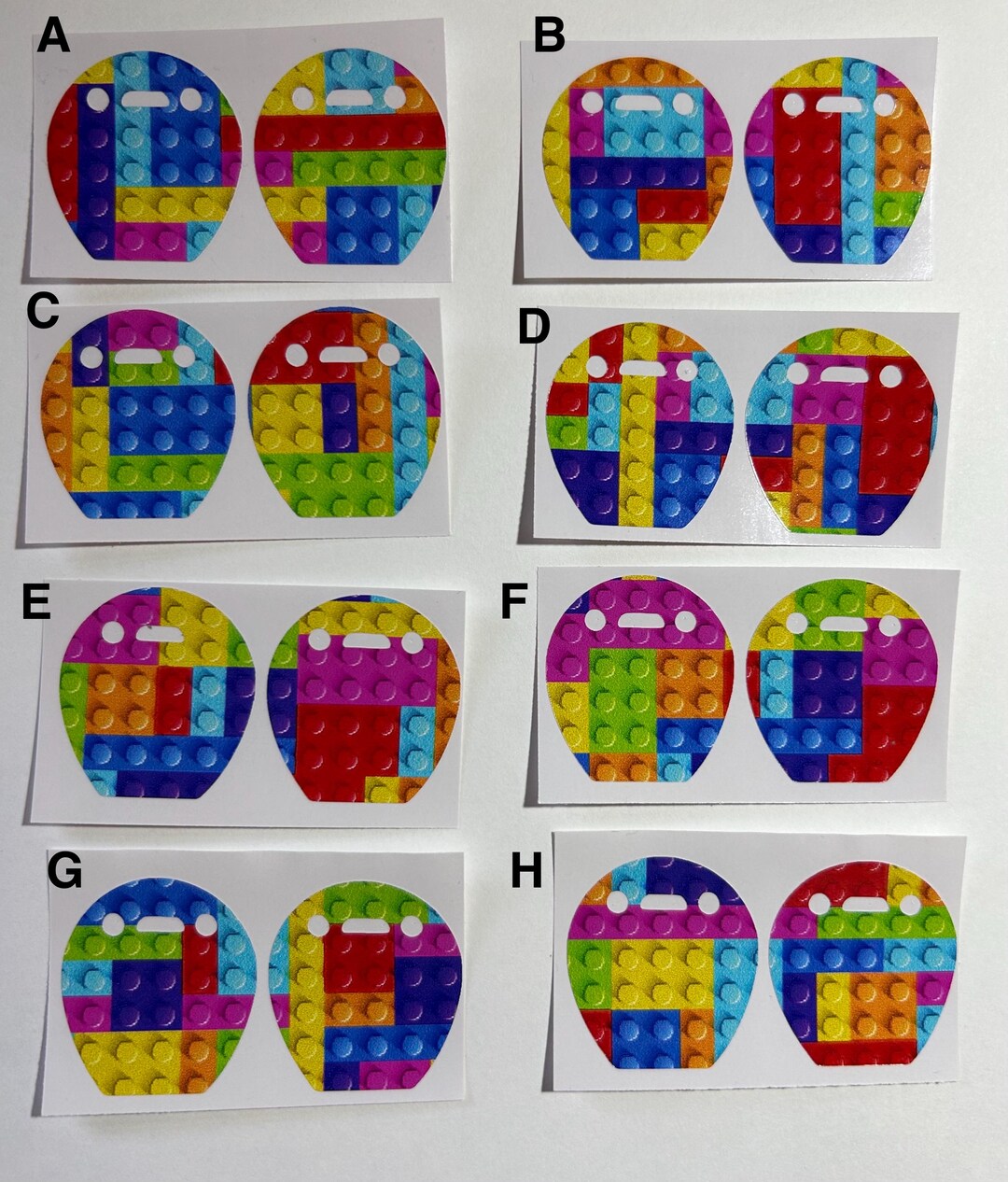 Kanso 2 Cochlear Processor Skins- Set of 2- Bright Colored Bricks - Etsy