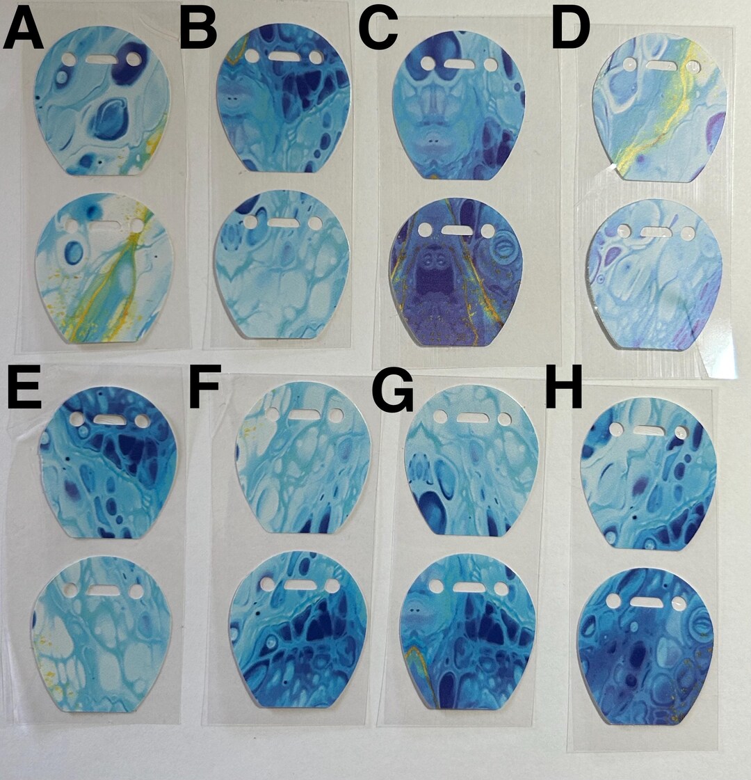 Kanso 2 Cochlear Processor Skins- Set of 2- Blue & White Tie Dye - Etsy
