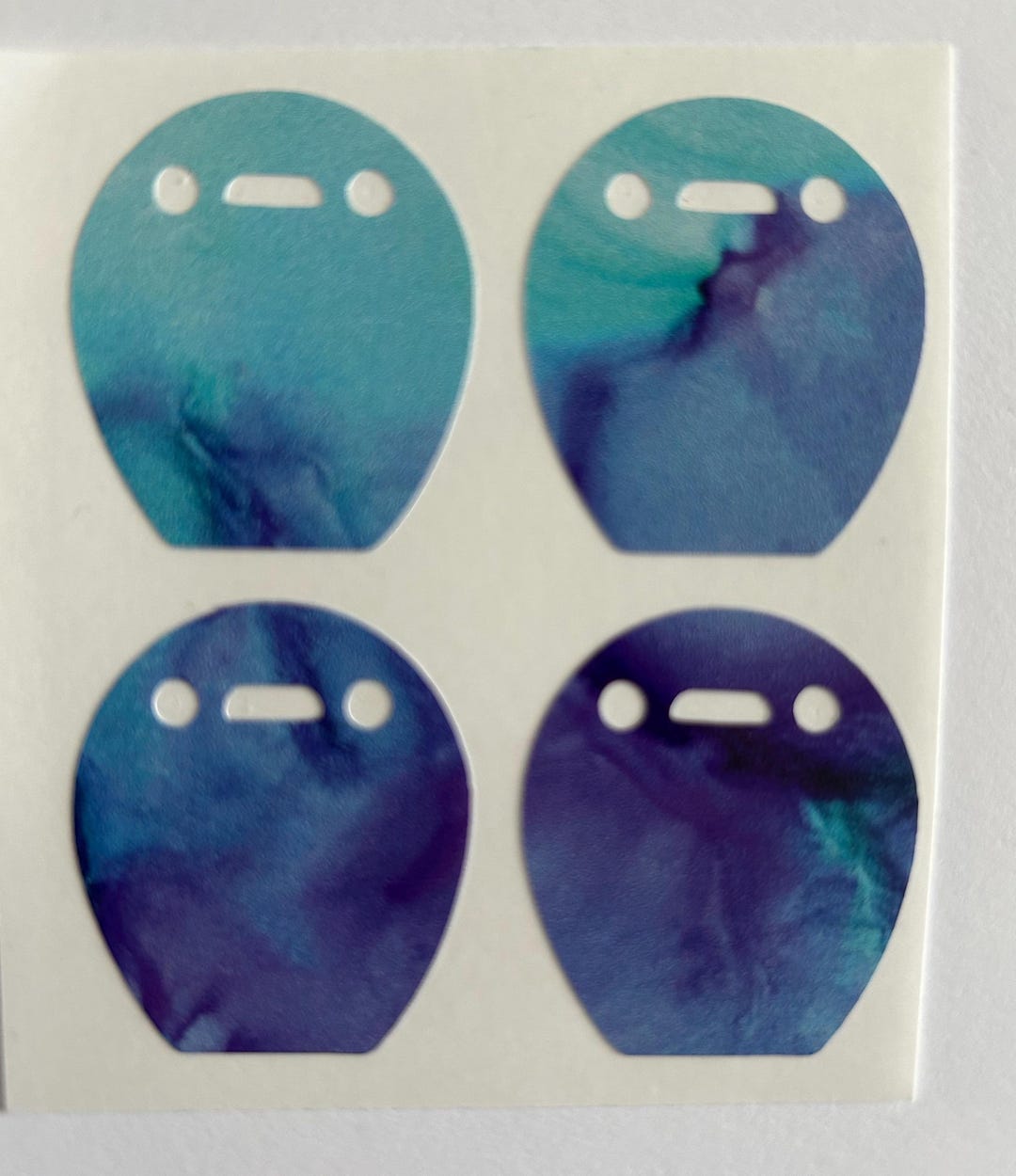 Kanso 2 Cochlear Processor Skins- Set of 4- Blue Watercolor - Etsy