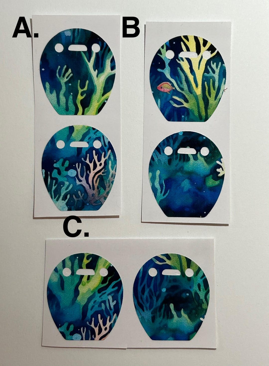 Kanso 2 Cochlear Processor Skins- Set of 2- Blue & Green Under the Sea ...