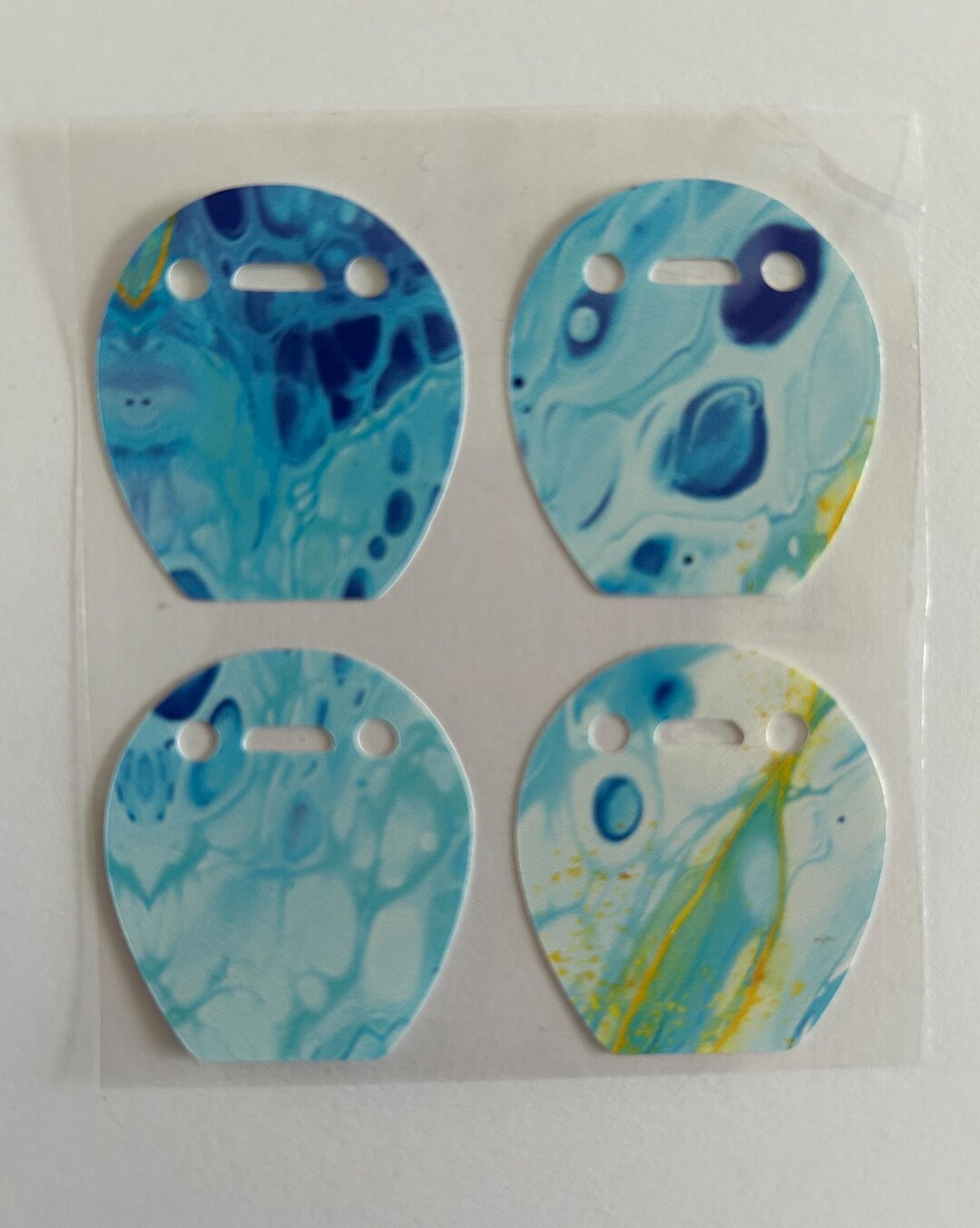 Kanso 2 Cochlear Processor Skins- Set of 4- Blue Marble - Etsy