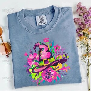 Preppy Halloween PNG Clipart Witch Hat Watercolor Sublimation Design ...
