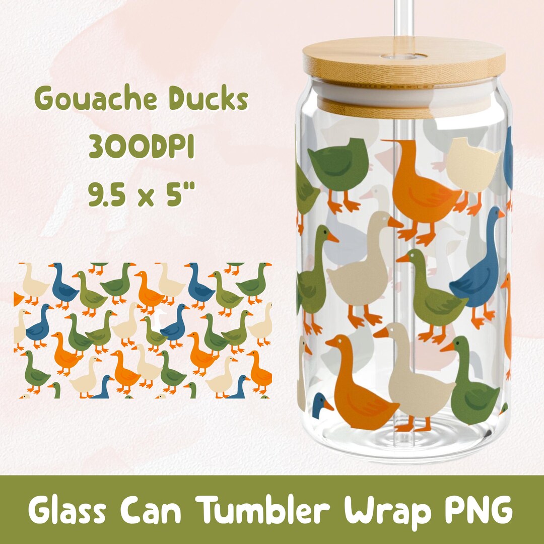 Geese Glass Libbey Wrap PNG Instant Download Design UVDTF Transfer ...