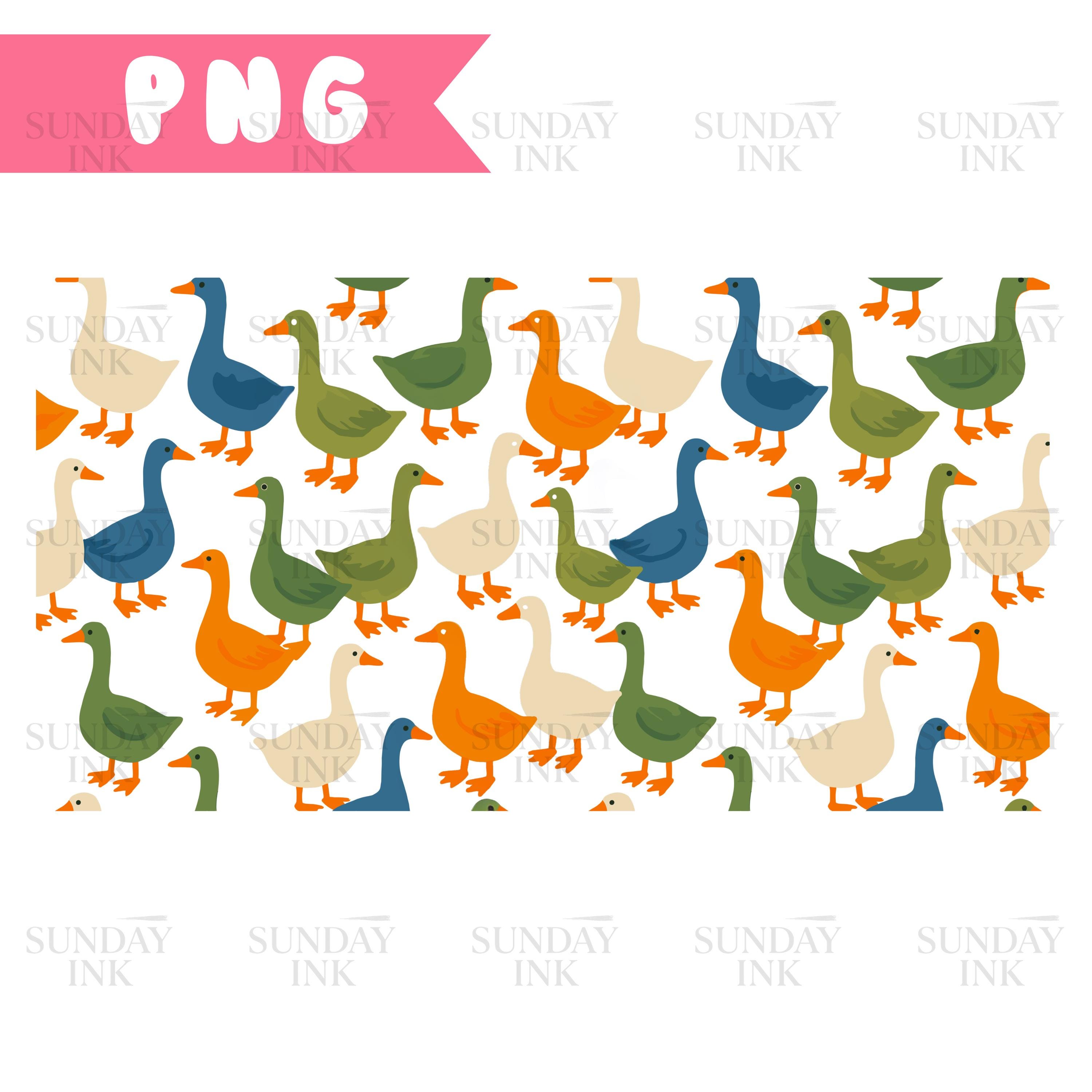 Geese Glass Libbey Wrap PNG Instant Download Design UVDTF Transfer ...