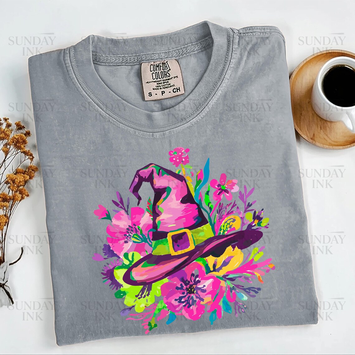 Preppy Halloween PNG Clipart Witch Hat Watercolor Sublimation Design ...