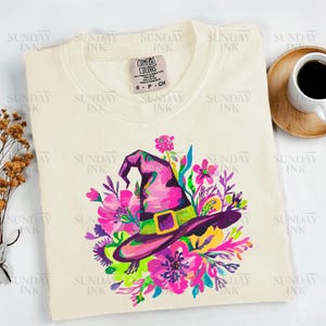 Preppy Halloween PNG Clipart Witch Hat Watercolor Sublimation Design ...