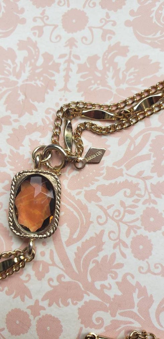 Vintage Sarah Coventry amber links - Gem