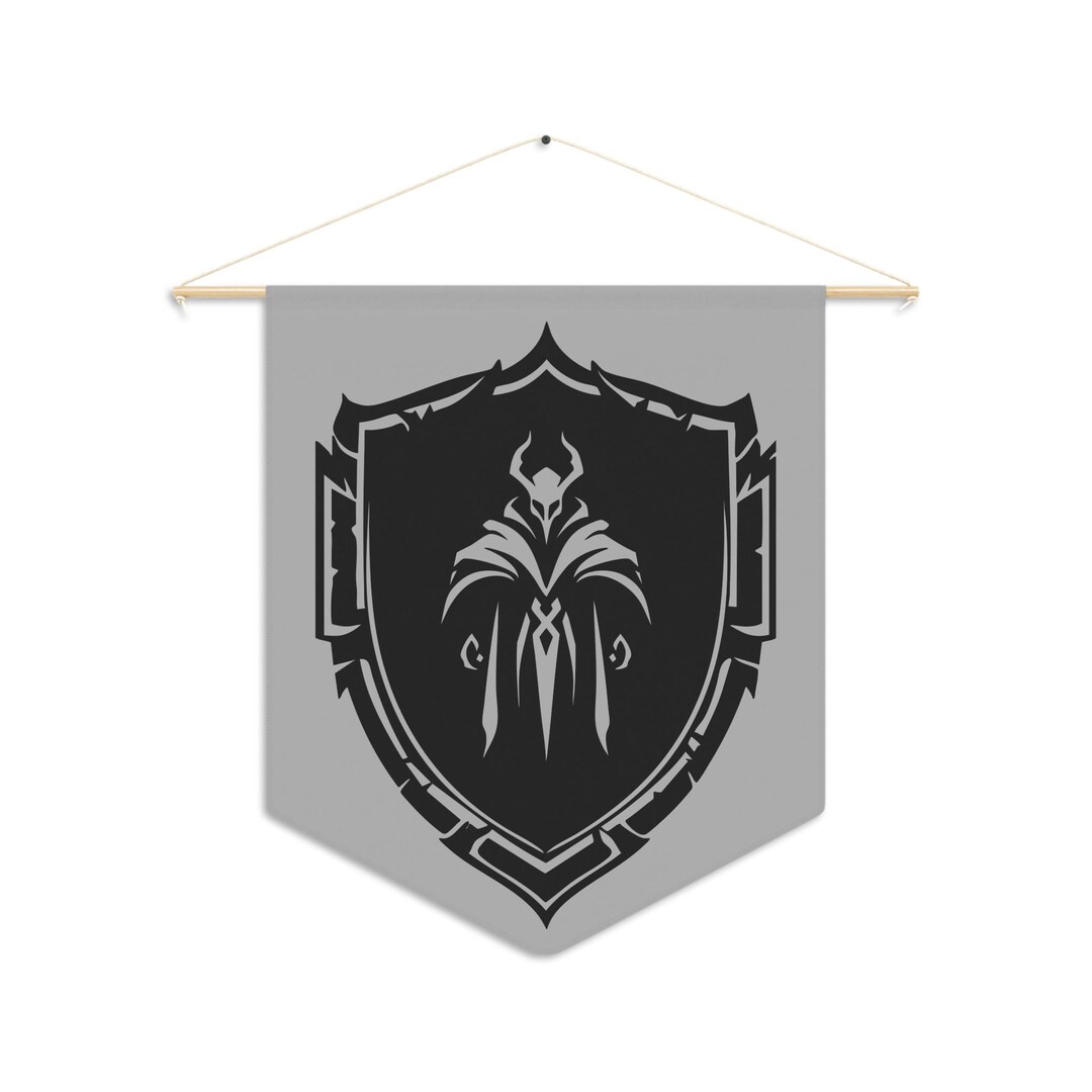 Warlock Wall Banner, Medieval Home Decor, Fantasy Room Accent, Game ...