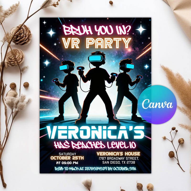 Virtual Reality Birthday - Etsy