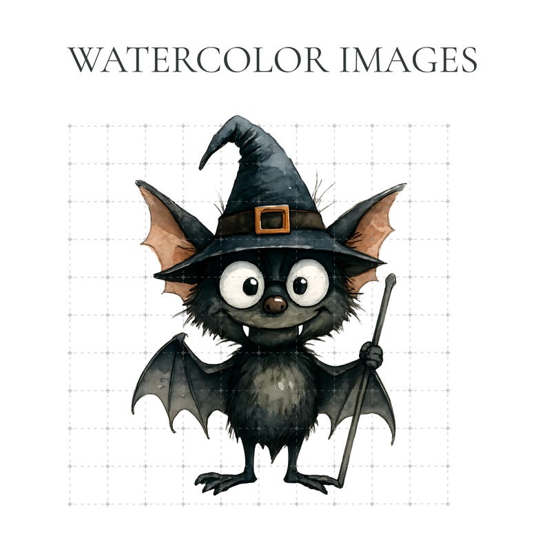 Quirky Halloween Bats Clipart | 26 Funny PNG Images (digital Download ...