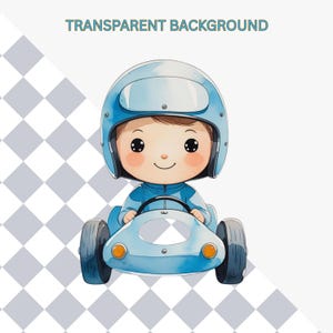 Watercolor Blue Race Car Clipart, Baby Racer PNG (digital Download) - Etsy