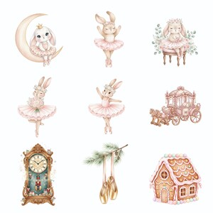 Watercolor Nutcracker Clipart, Classic Christmas Ballet PNG, Cute ...