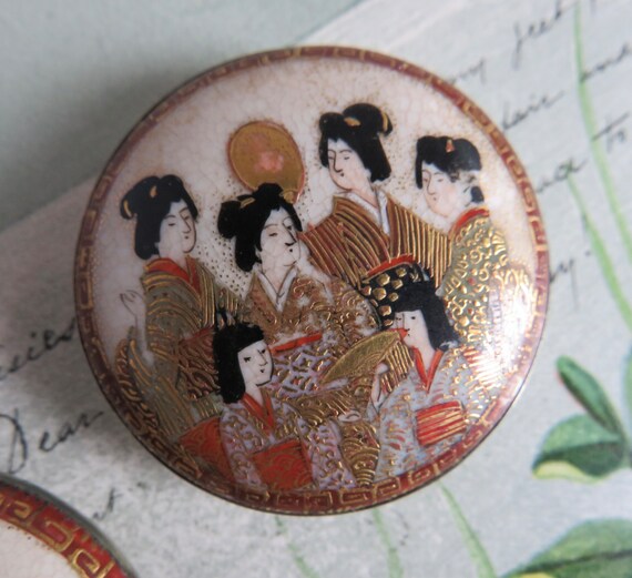 Antique Japanese Meiji Period Signed Satsuma Double B… - Gem