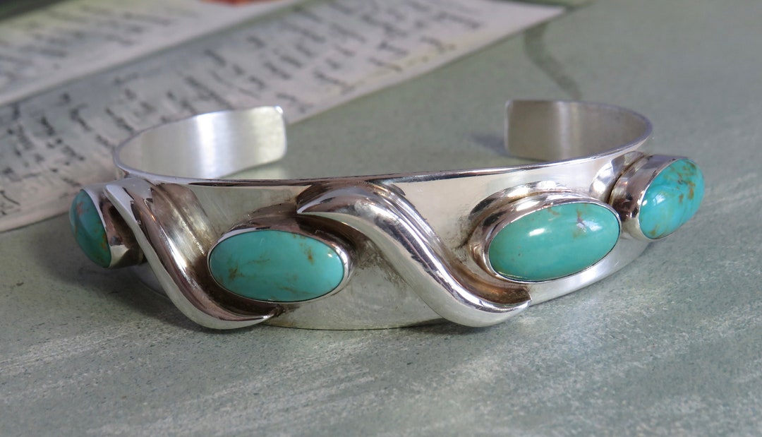 JAY KING DTR Signed Desert Rose Trading Sterling Silver & Turquoise ...