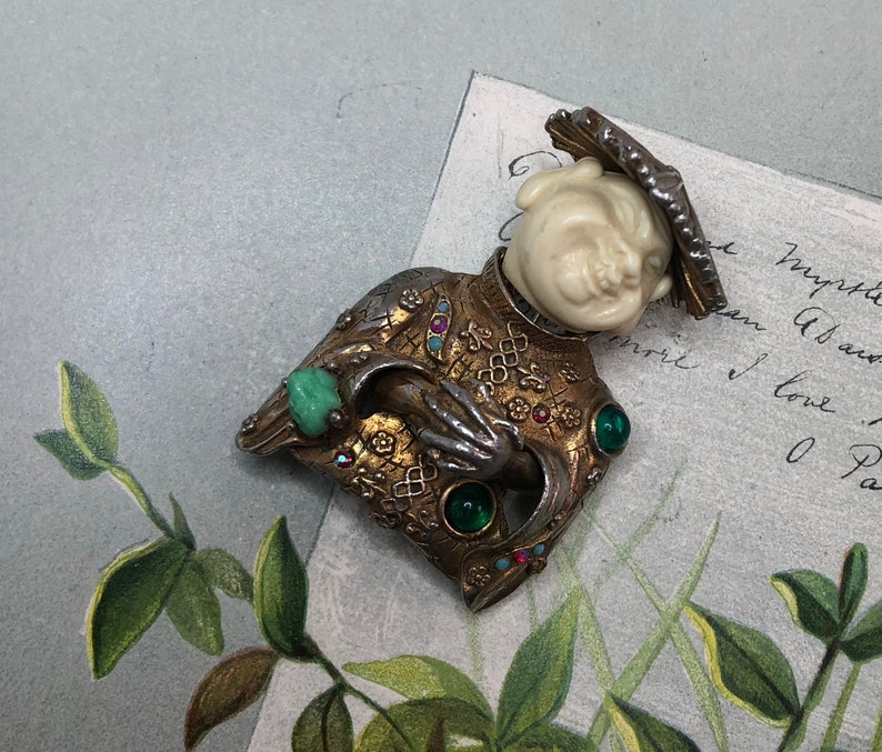 HAR Signed Laughing Chinaman Figural Brooch. TCA11 - Etsy