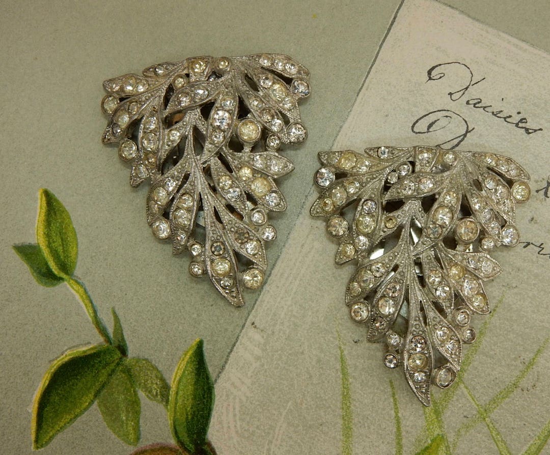 Art Deco DUETTE Brooch or Dress Clip OEC7 - Etsy