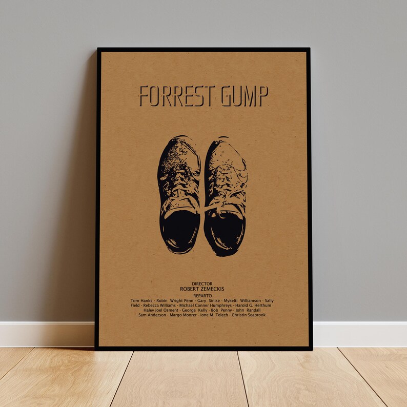 Forrest Gump Poster Print on Kraft Paper | Vintage Wall Art | Perfect ...