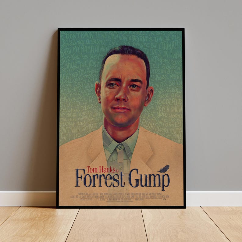 Forrest Gump Poster Print on Kraft Paper | Vintage Wall Art | Perfect ...