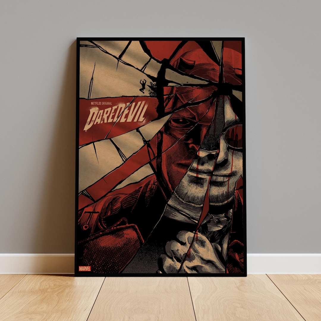Daredevil Poster Print on Kraft Paper | Vintage Wall Art | Perfect for ...