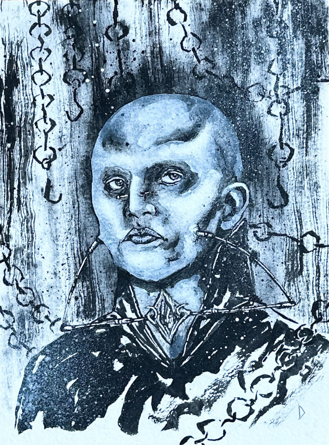 Female Cenobite original Ink Drawing - Etsy