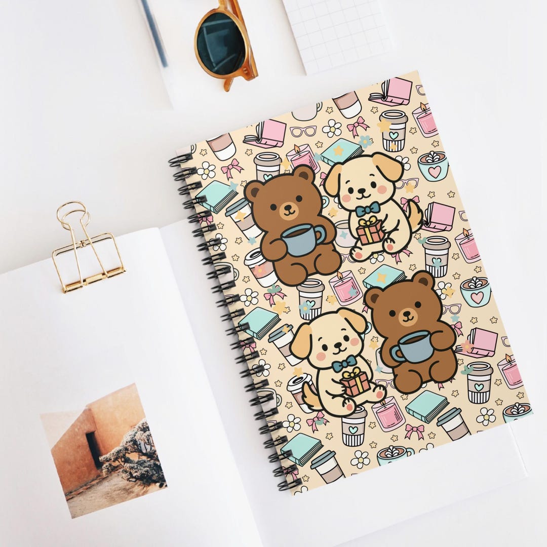 Cute Animal Spiral Notebook - Perfect for Note-taking, Journaling ...