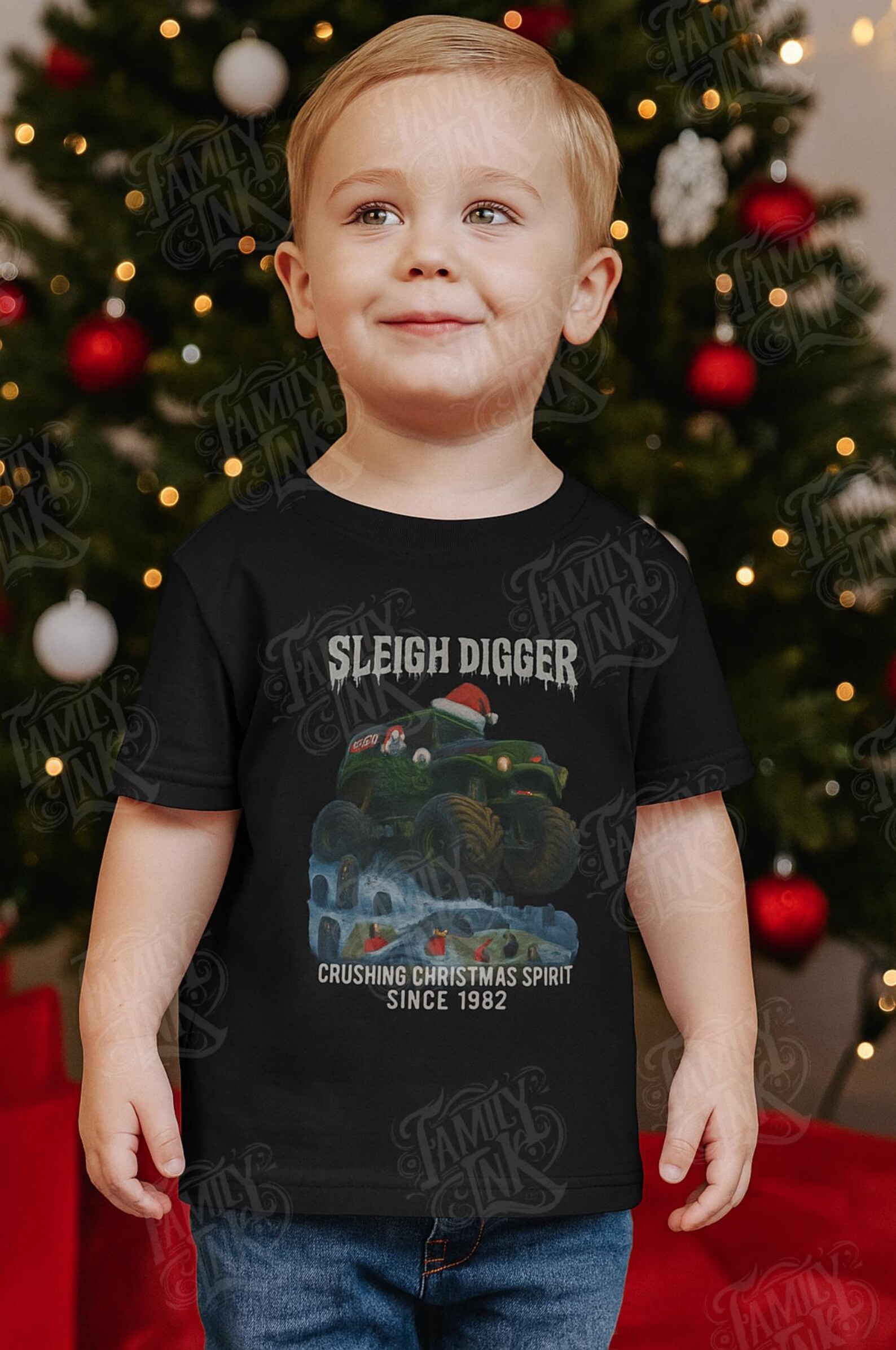 Monster Truck Christmas PNG • Sleigh Digger Parody Clipart • Funny ...