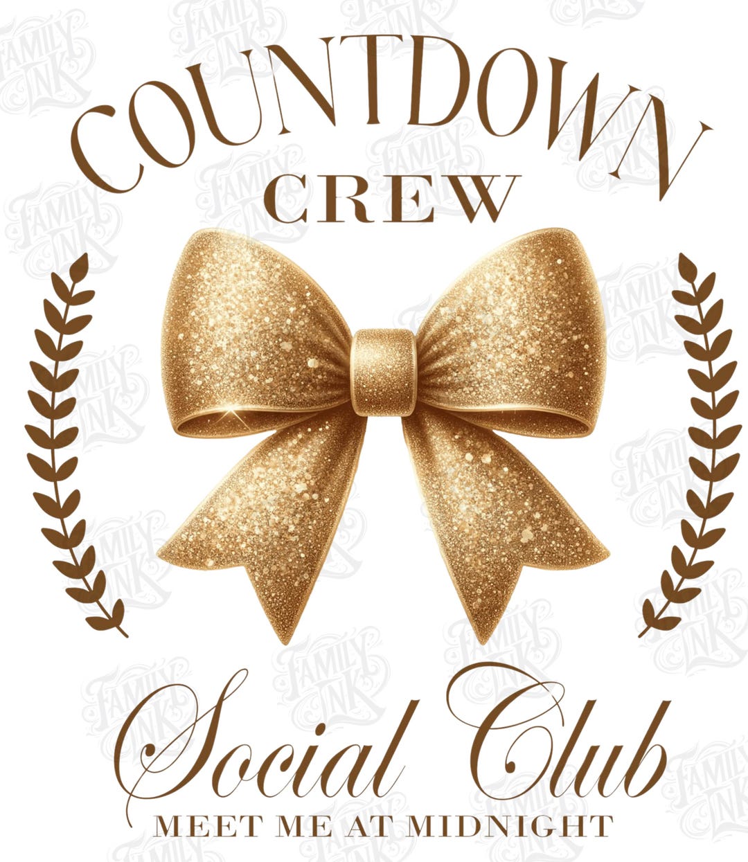 Countdown Crew Social Club PNG | New Year’s Eve Shirt Design | Glitter ...