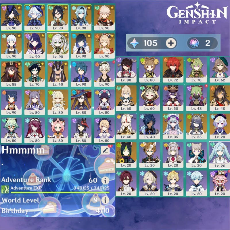 Miko Genshin Account - Etsy