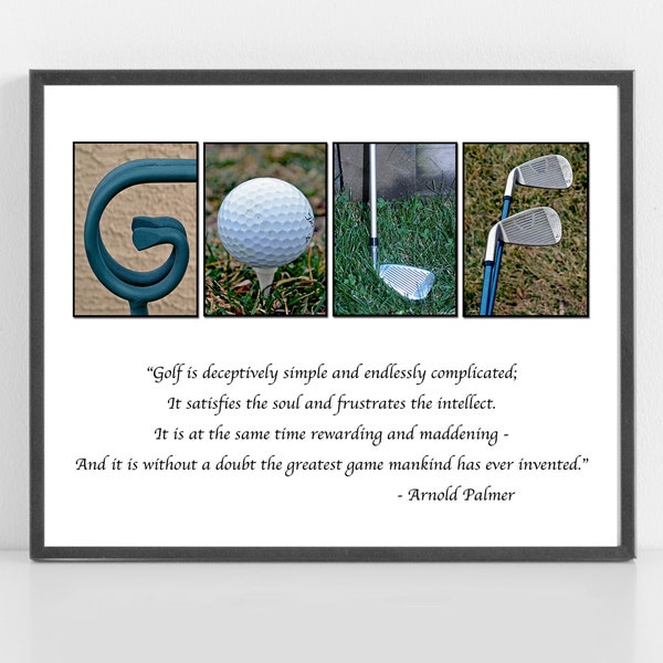 Golf Word Art - Etsy