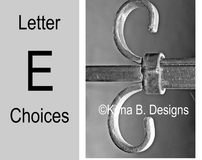 Letter E - Alphabet Photography - 4x6 Photo Letter - Unframed - Black ...
