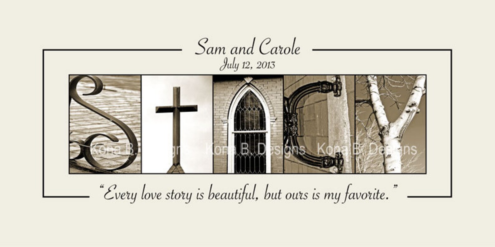 Alphabet Photography Wedding Name Frame Photo Letter Art - Etsy