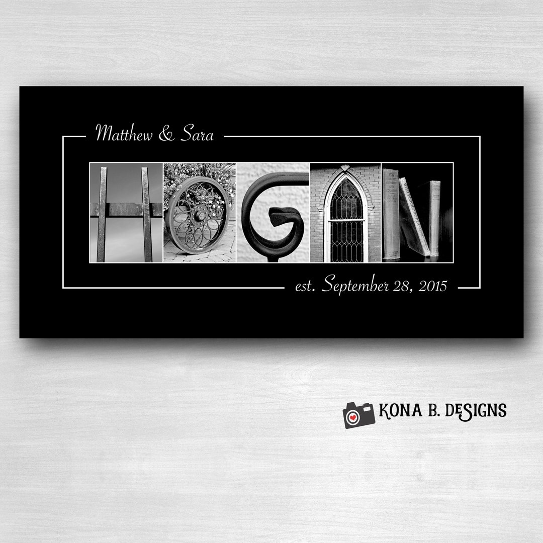 Alphabet Photography Custom Name Frame Print 10x20 (unframed) - Etsy