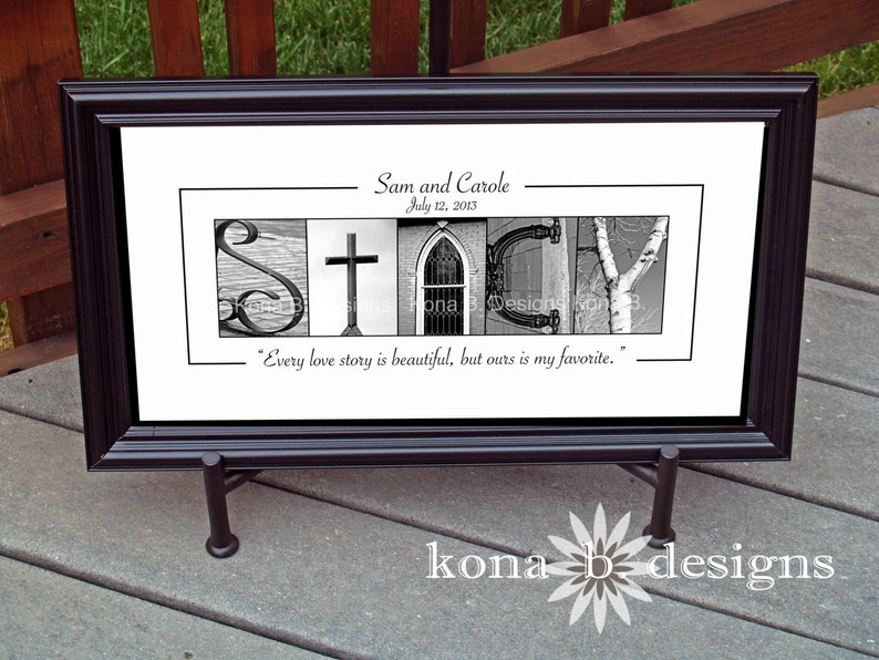 Alphabet Photography Wedding Name Frame Photo Letter Art - Etsy