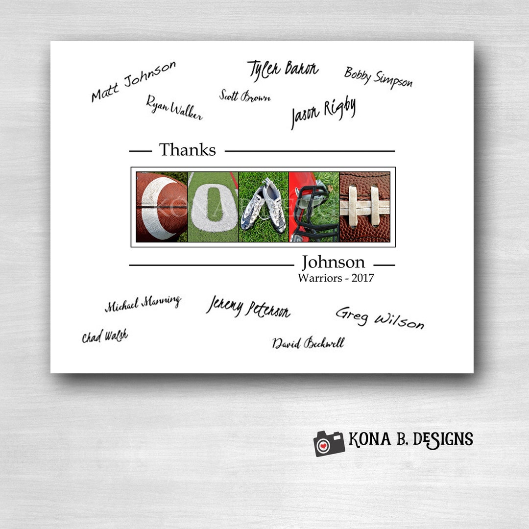 Personalized Coach's Gift Football Coach Gift Team - Etsy