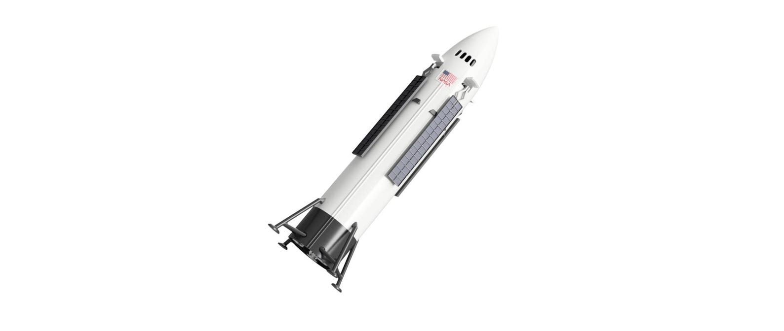 Starship HLS Lunar Lander Adjustable | Human Landing System | Spacex ...
