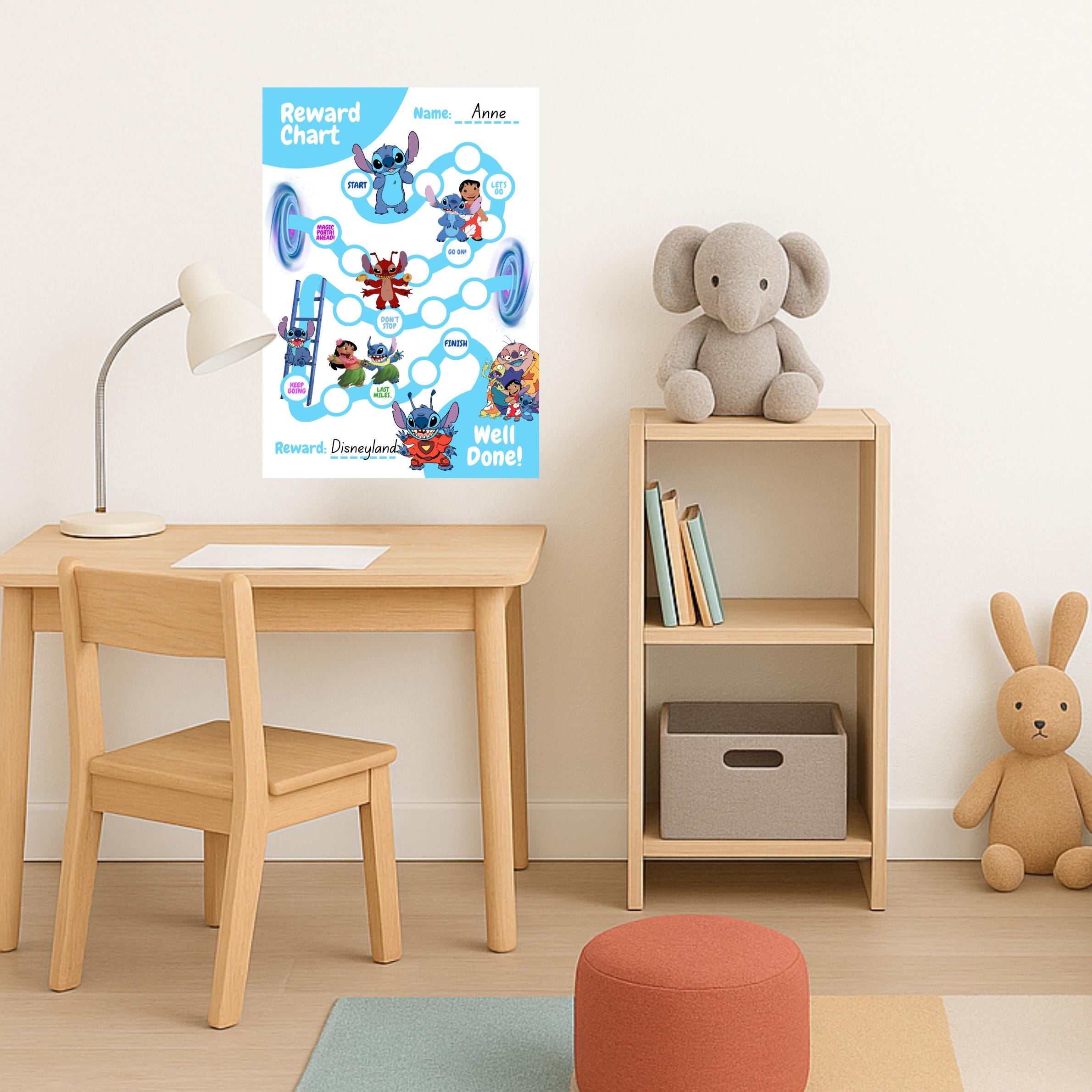 Reward Chart for Kids | Lilo & Stitch Printable Behavior Chart | Reward ...
