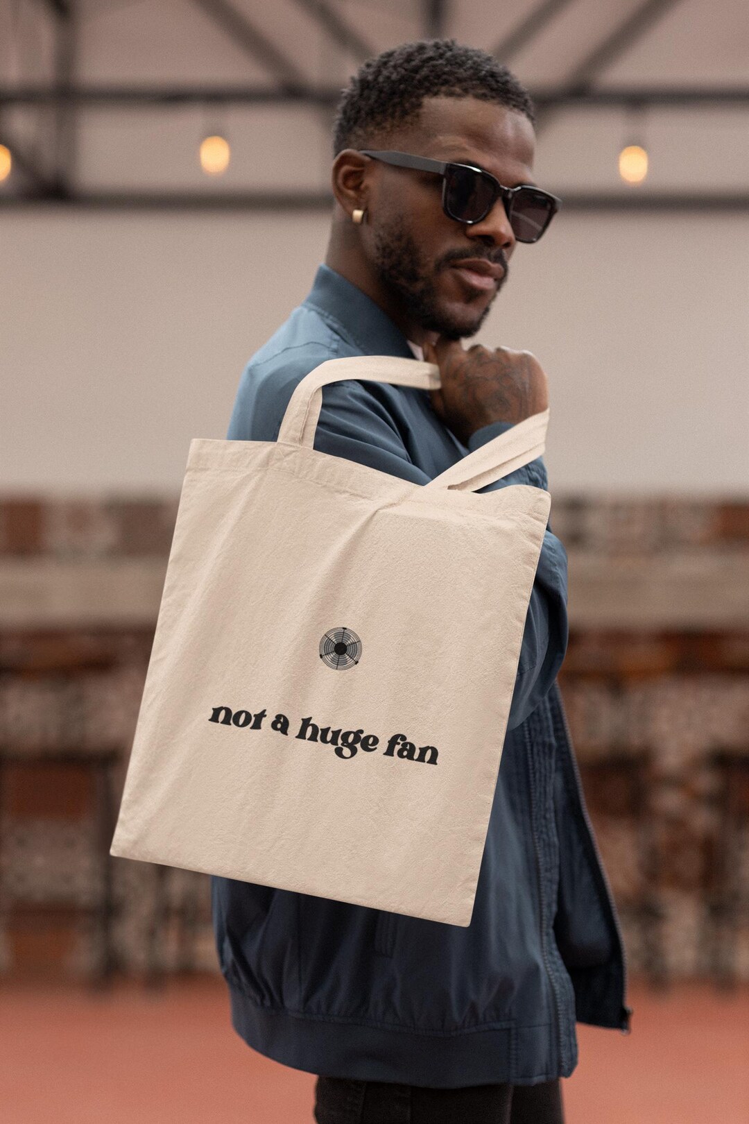 Introvert Tote Bag Not A Huge Fan | Wordplay Canvas Bag | Funny ...