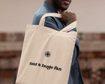 Introvert Tote Bag Not A Huge Fan | Wordplay Canvas Bag | Funny ...