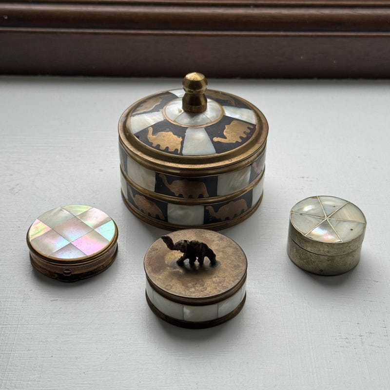 Mother of Pearl Pill Box - Etsy UK