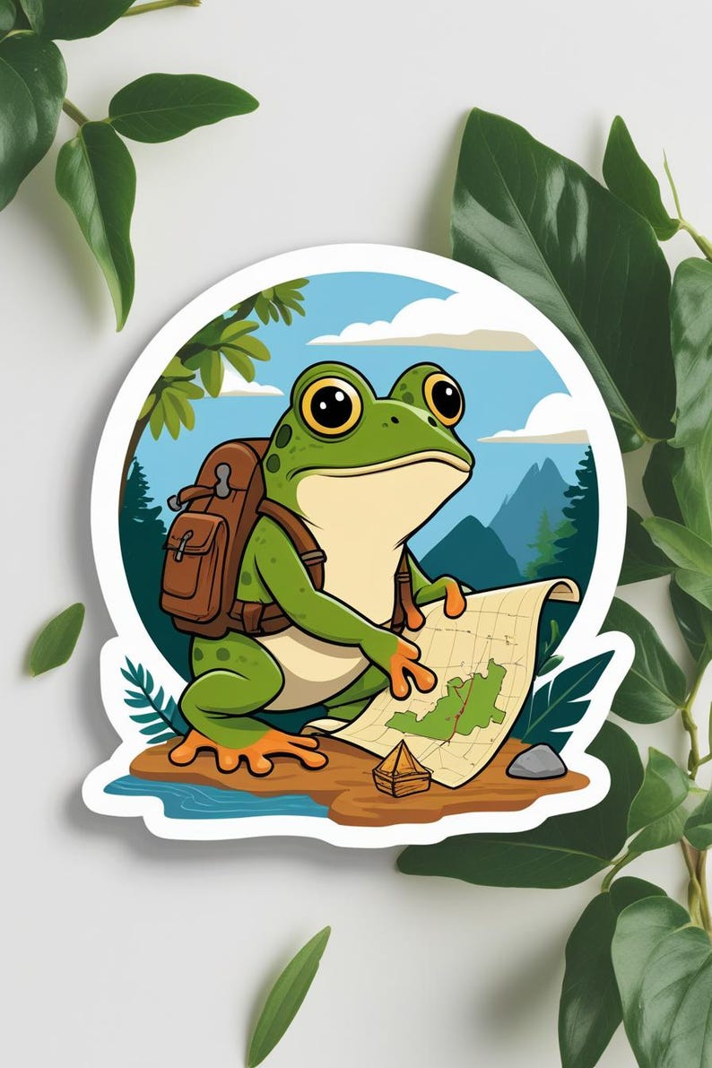 Frog Life Sticker Pack: Kawaii Cottagecore Vinyl Decals - Etsy