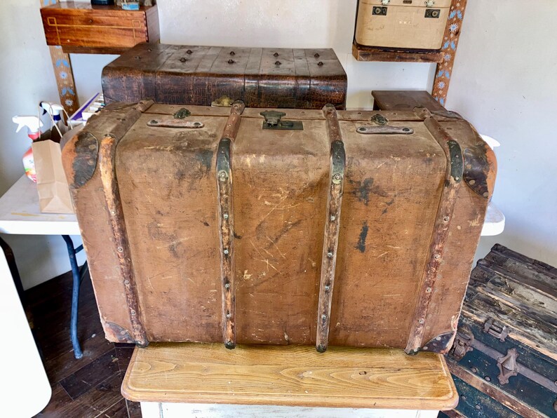 Early 20th Century British Steamer Trunk, Restoration Has Begun! - Etsy