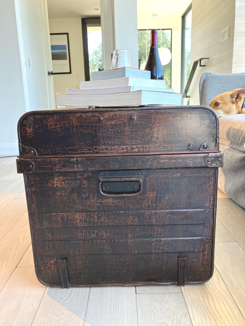 Early 20th Century British Travel Trunk, Metal, **now Fully Restored ...